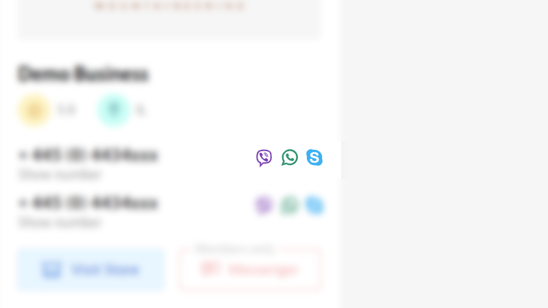 Quick one-click contact on the listing pages with popular messengers like Viber, WhatsApp, or ...